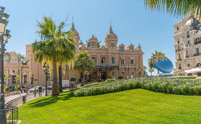 Casino Square in Front of Casino De Monte-Carlo.. Editorial Image ...