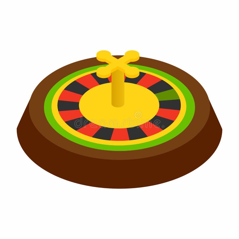 Casino Symbol, Roulette Cartoon Icon Stock Illustration - Illustration ...