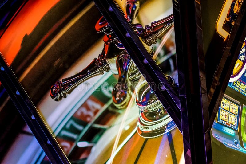 Closeup a Golden Bell in Train Station. Traditional Sound Signaling on ...