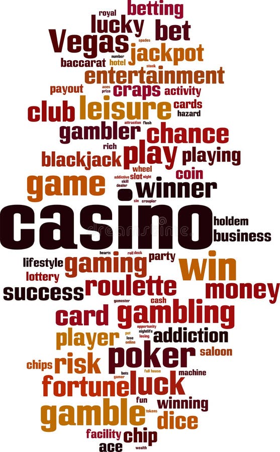 Casino word cloud stock vector. Illustration of gamble - 176798442