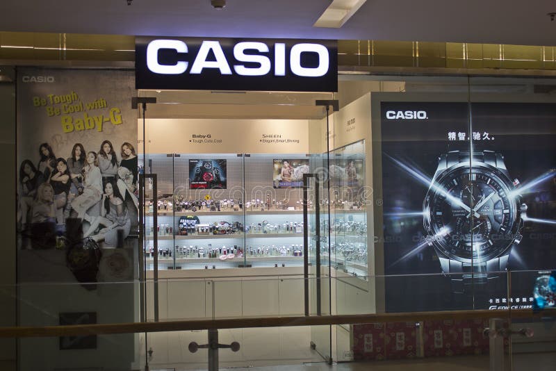 CASIO exclusive shop editorial image. Image of accuracy - 37531980