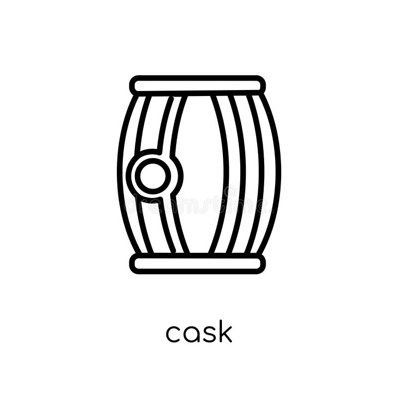 Cask Icon from Drinks Collection. Stock Vector - Illustration of symbol ...