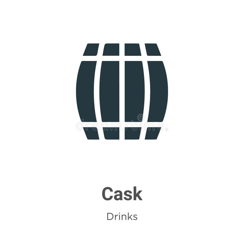 Cask Vector Icon on White Background. Flat Vector Cask Icon Symbol Sign ...