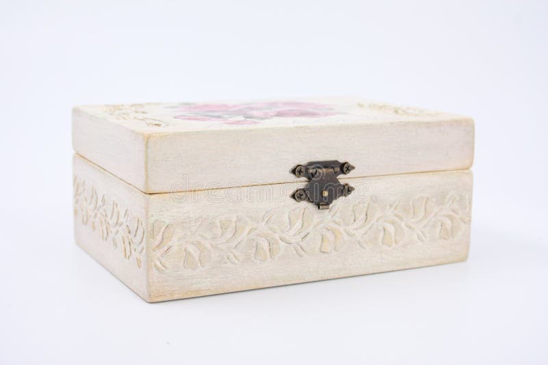 Casket with Veils on a White Background. Stock Image - Image of ...