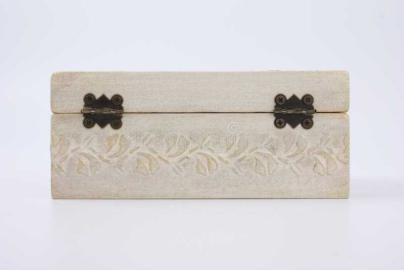 Casket with Veils on a White Background. Stock Image - Image of ...