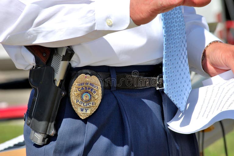 Casper police chief. editorial image. Image of police - 27967070