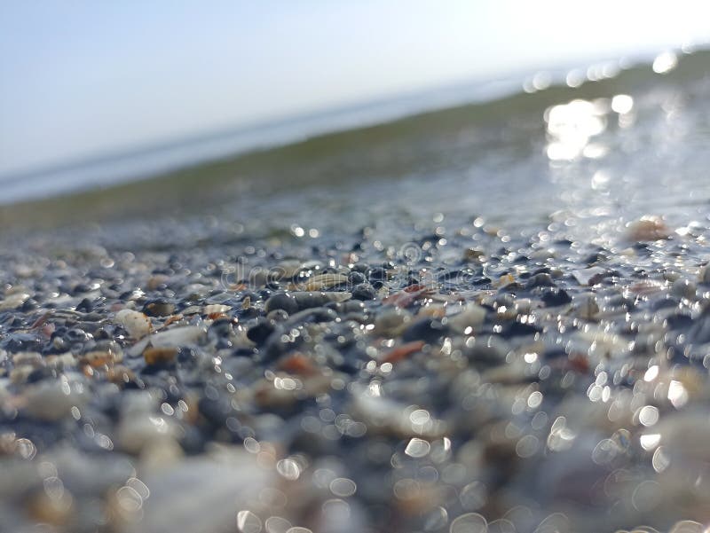 Caspian Sea in the moring stock photo. Image of sunlight - 252736452