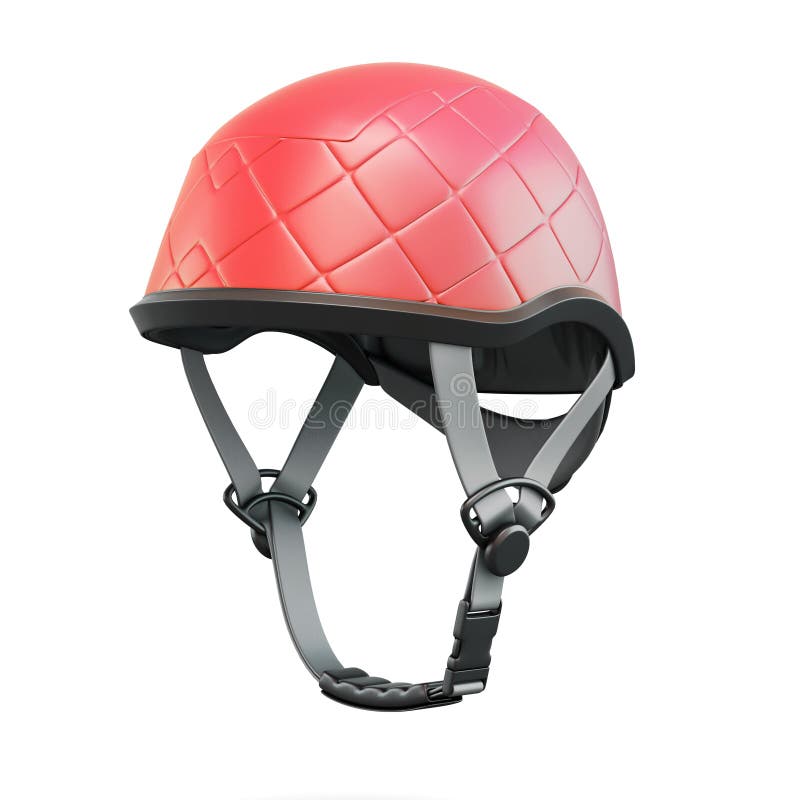 Casque rouge rendu 3d illustration stock. Illustration du casque - 76417805