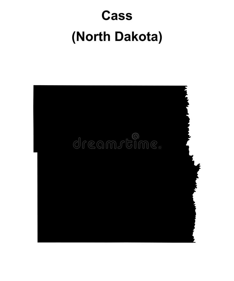 Cass outline map stock vector. Illustration of template - 357462457