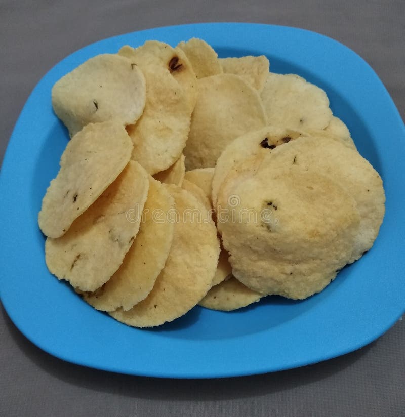 The Cassava Chips for Snack Stock Photo - Image of homemade, office ...
