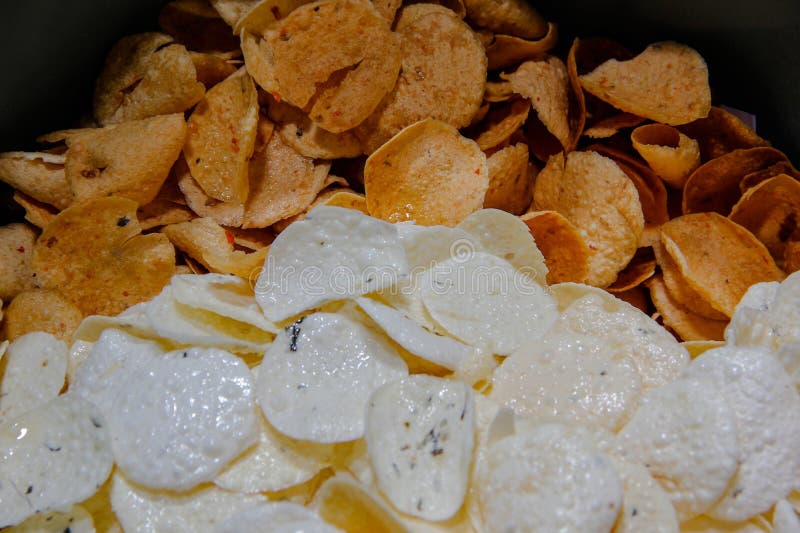 Cassava Chips or Tapioca Chips is a Traditional Snack Stock Image ...