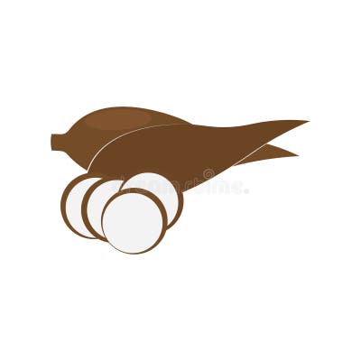 Cassava icon logo vector stock vector. Illustration of flat - 232133238
