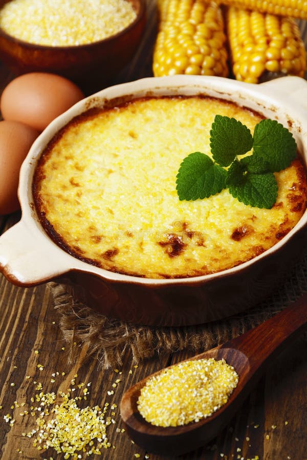 Casserole of corn groats stock photo. Image of baked - 60325684