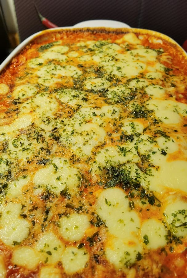 Casserole Gratinated with Cheese Stock Image - Image of produce, snack ...