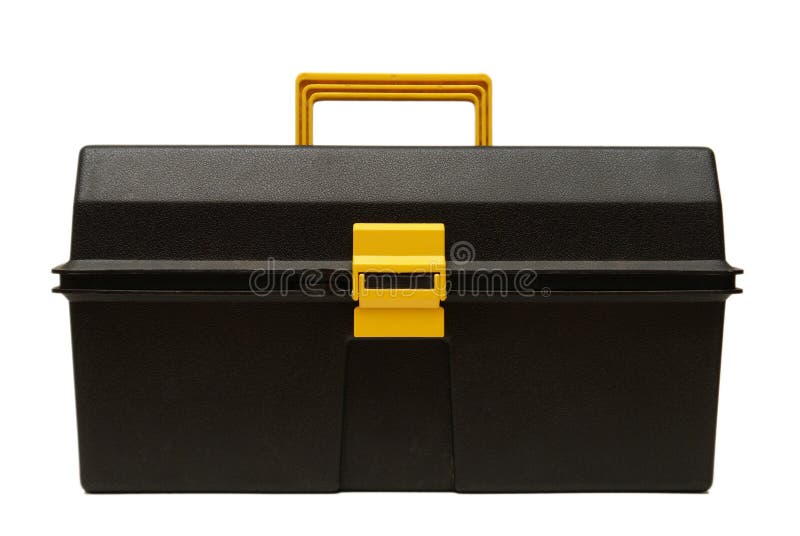 Cassetta portautensili immagine stock. Immagine di nero - 19402415