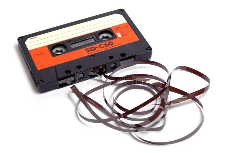 Old broken cassette. stock photo. Image of repairing - 23214900