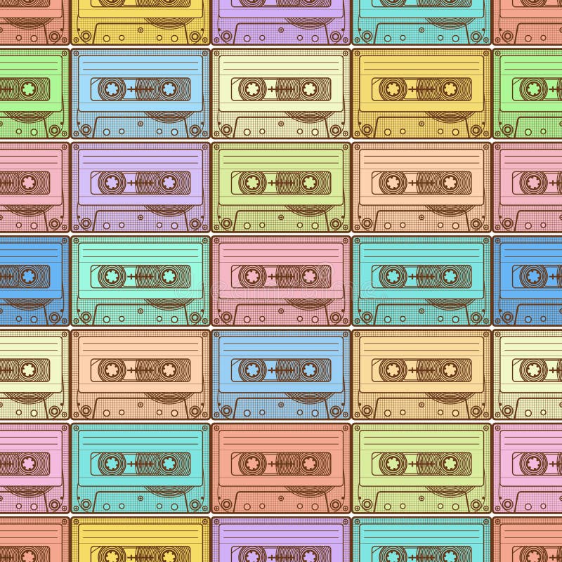 Cassette Color Pattern Stock Illustrations – 644 Cassette Color Pattern ...