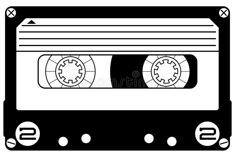 Cassette Icon or Logo in Pastel Color Stock Vector - Illustration of ...