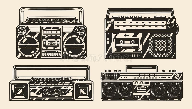 Speakers Vector Monochrome Stock Illustrations 163 Speakers Vector