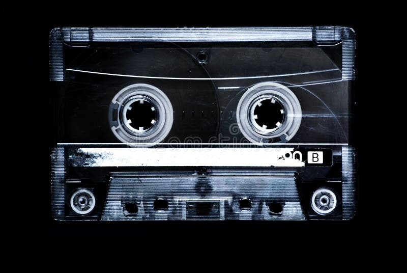 Blank Cassette Tape Box Design Mockup, , Back Side View Stock Image ...