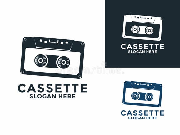 Cassette Tape and Cassette Disc Logo Design Template. Cassette Tape ...