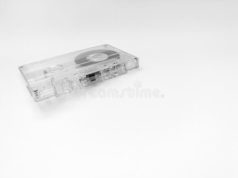 Cassette Tape, Object Isolated on a White Background, Analog Magnetic ...