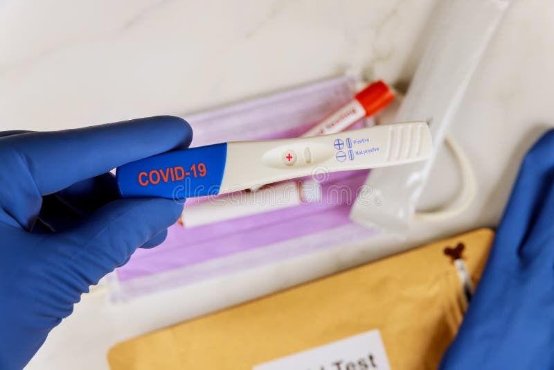 Cassette Using Rapid Test Device for COVID-19 Stock Image - Image of ...