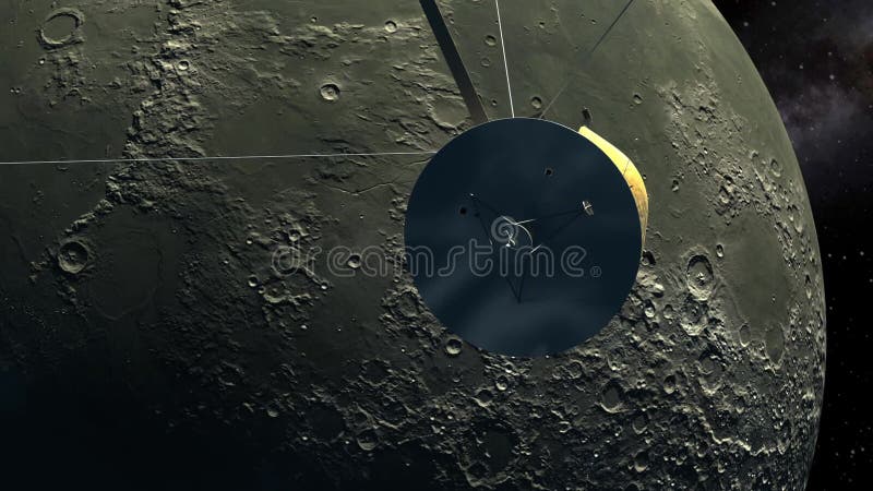 Cassini Orbiter Passing Moon Stock Video - Video of lander, atmosphere ...