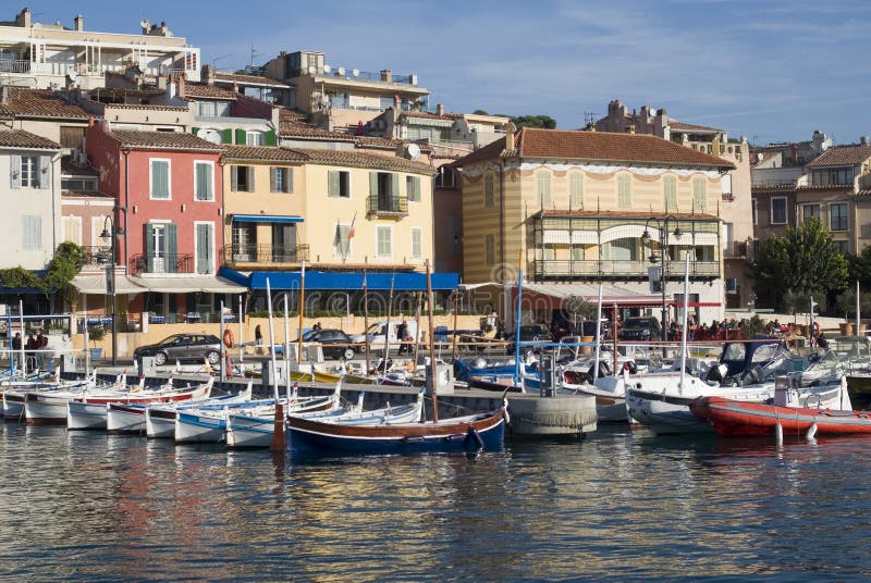 Cassis harbour stock photo. Image of harbor, balcony, ship - 832898