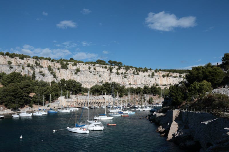 Cassis port in Provence stock image. Image of leisure - 16961057
