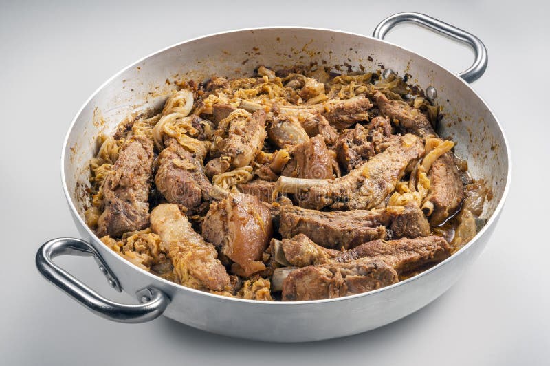 Cassoeula Cassola Pork Meat in a Pot Stock Image - Image of dish ...