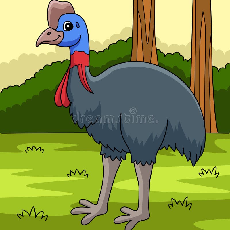 Cassowary Cartoon Stock Illustrations – 286 Cassowary Cartoon Stock ...