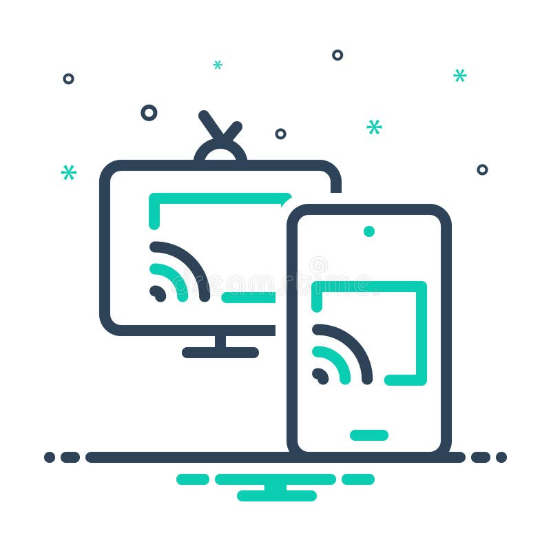 Mix Icon for Cast, Casting and Display Stock Vector - Illustration of ...