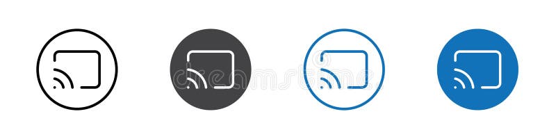 Cast Icon Flat Editable Icon Mark Set Stock Vector - Illustration of ...