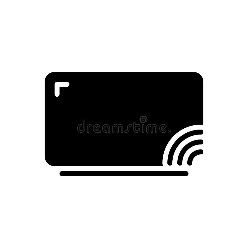 Black Solid Icon for Cast, Screen and Media Stock Vector - Illustration ...