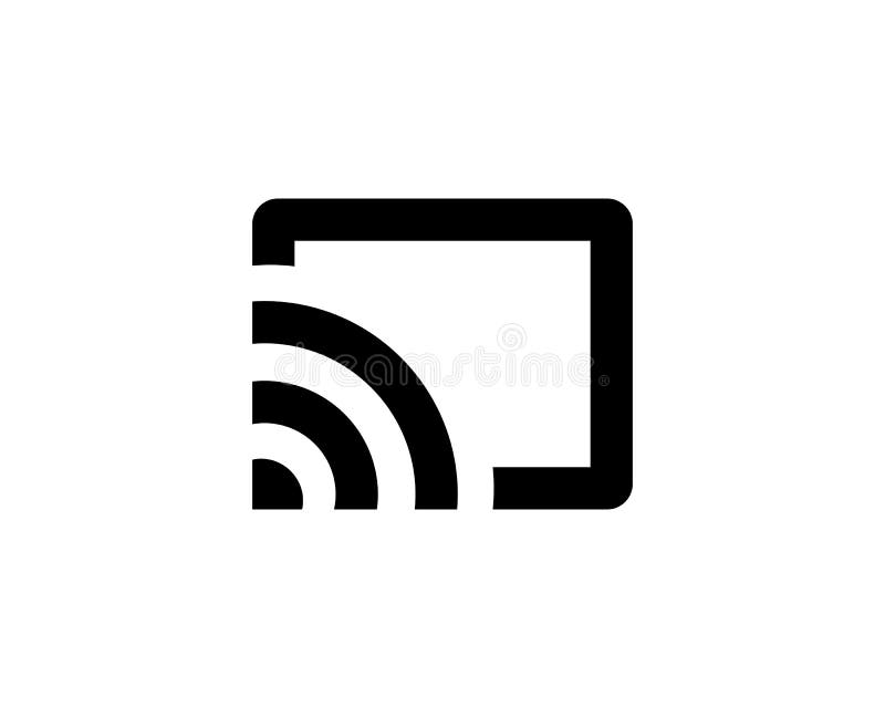 Screen cast stock vector. Illustration of design, visual - 118241432