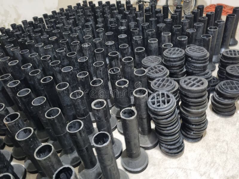 Cast Iron Drainage Pipe Used on Flyover, River Bridge Etc Stock Photo ...