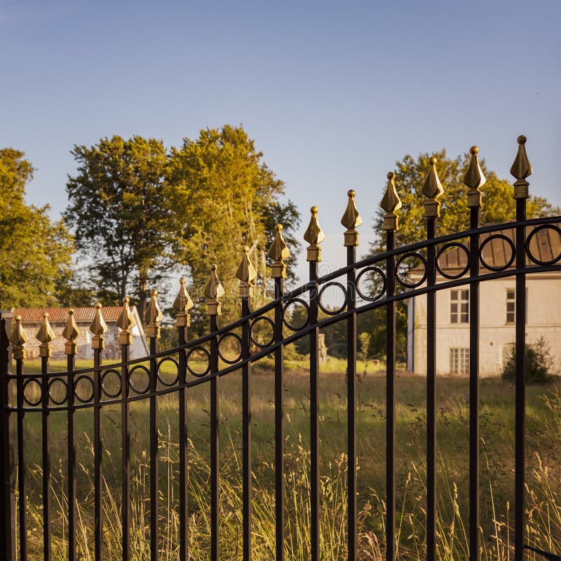 Cast iron fence stock photo. Image of decorative, ironwork - 78920352