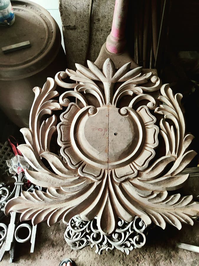 Cast Iron Frame for Building Gate Stock Image - Image of gate, building ...