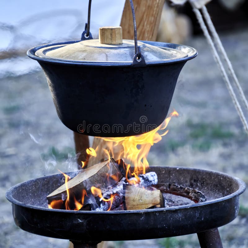 The Fireplace in a Primitive Colonial Style Home. Stock Image - Image ...