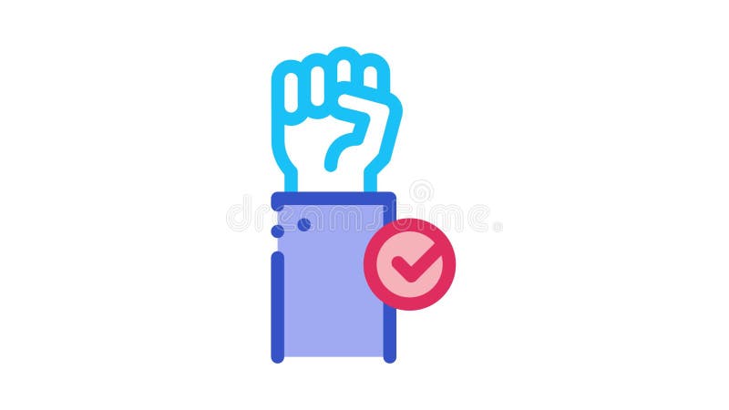 Cast Vote Icon Animation stock footage. Video of envelope - 222298164