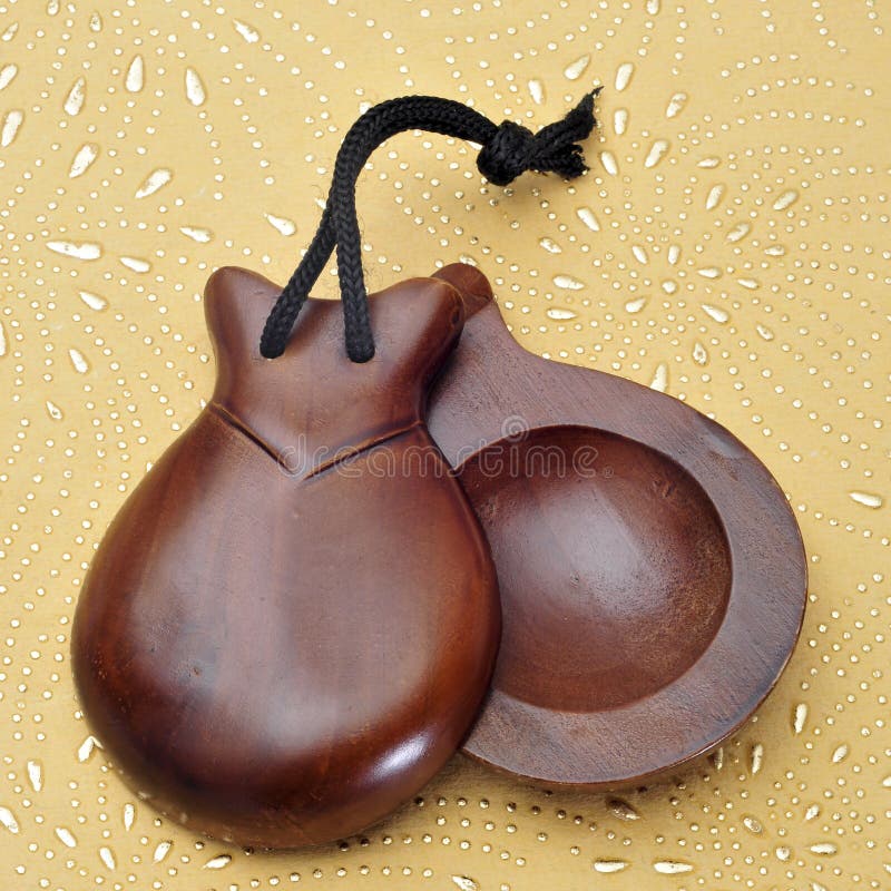 Castanets and Folk Wooden Clapper Stock Photo - Image of spanish ...