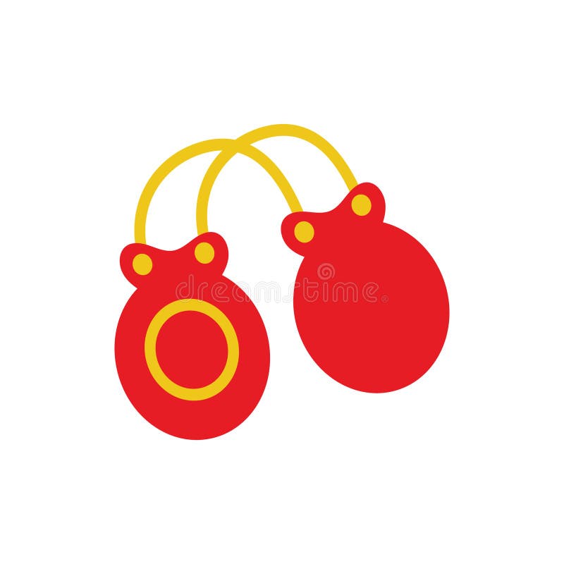 Castanets Vector Icon in 6 Different Modern Styles. Black, Two Colored ...