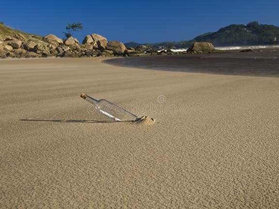 Castaway stock photo. Image of ocean, paper, note, salvation - 12934102