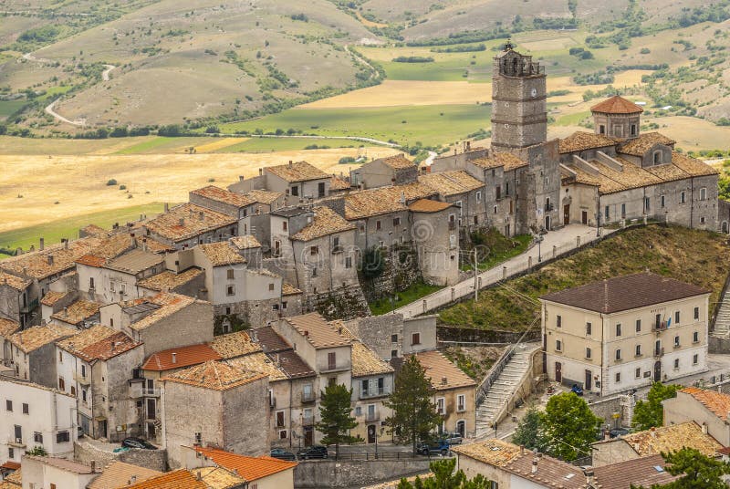 Castel Del Monte, Panoramic View Stock Photo - Image of europe, city ...