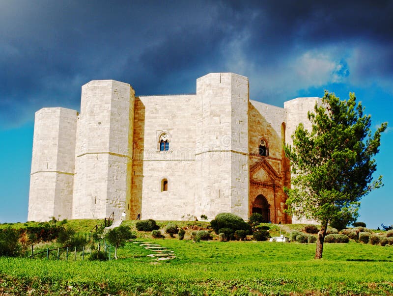 Interior of Castel Del Monte, Apulia, Italy Stock Photo - Image of ...