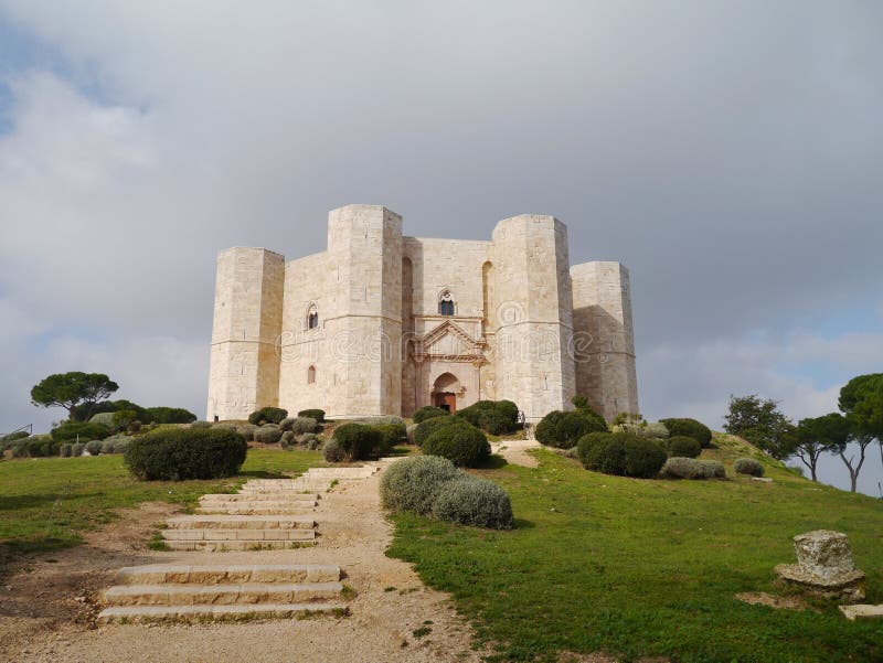 Castel Del Monte Aerial View, Unesco Heritage from Above, Apulia Stock ...