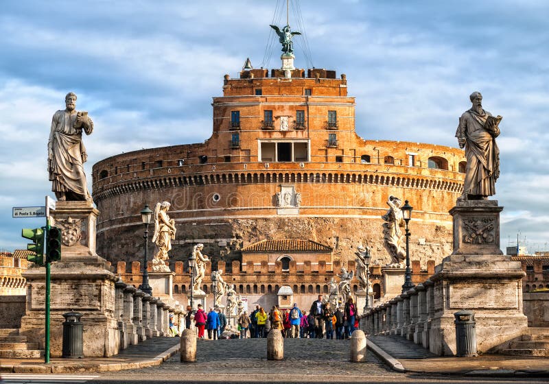 Castel San Angelo, Rome, Italië Redactionele Foto - Image of italiaans ...