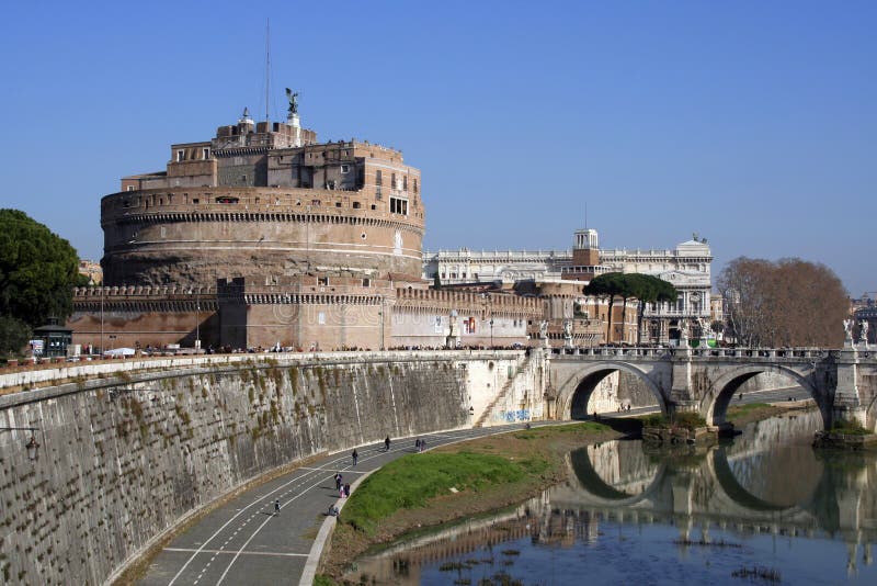 Castel Sant Angelo stock image. Image of italy, hadrian - 1909895