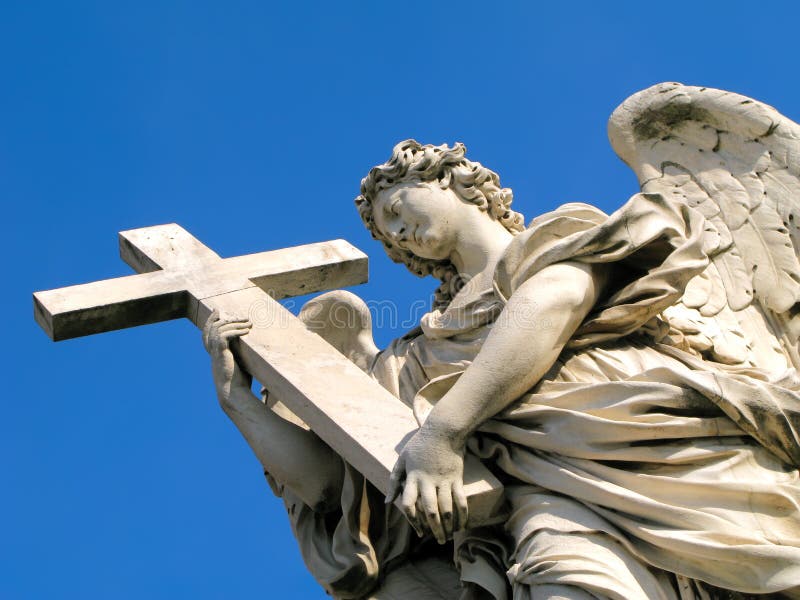 Castel Sant Angelo Angel stock image. Image of spiritual - 4204157